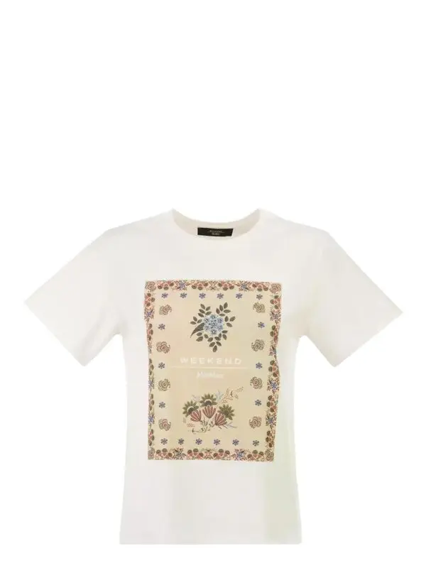 Max Mara Printed T-shirt - White