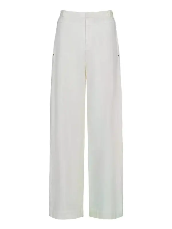 Vince Utility Double-waist Wide-leg Trousers - White