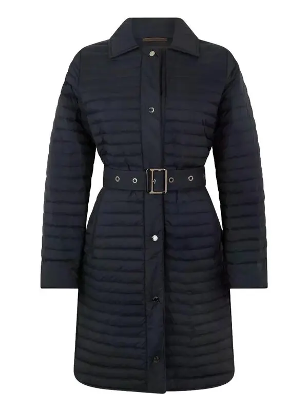 MOORER Belted Down Jacket - Blue