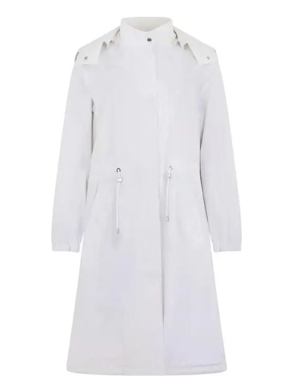 MOORER Hooded Parka Coat - White