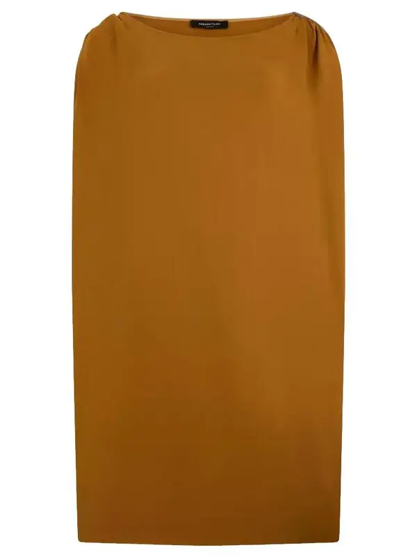Fabiana Filippi Gathered Mini Dress - Brown
