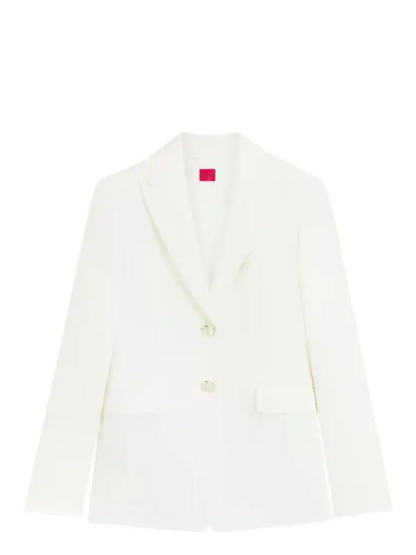 Hugo Asmalla Buttoned Blazer - White
