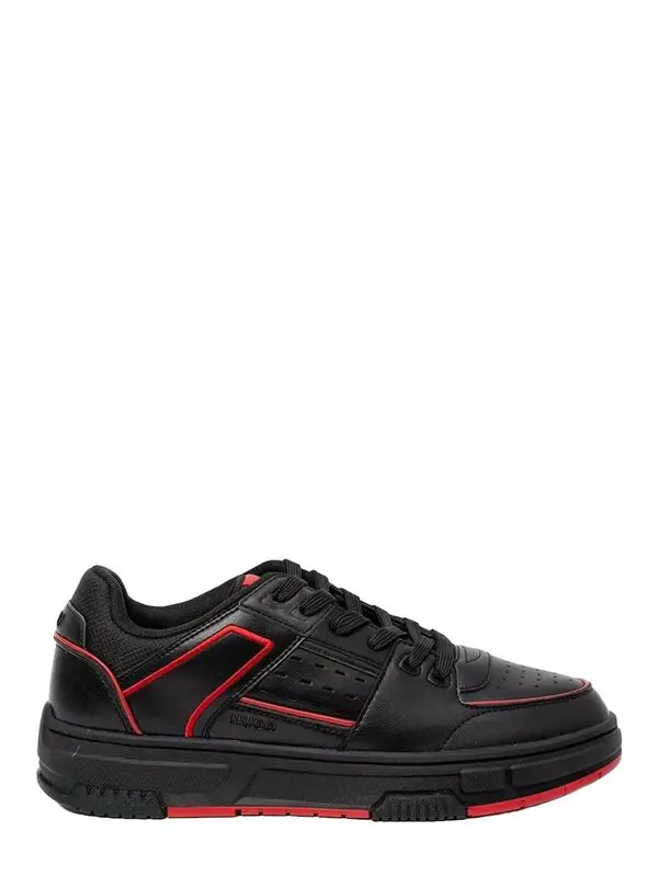 Hugo X Rb Yarrow Perforated Sneakers - Black