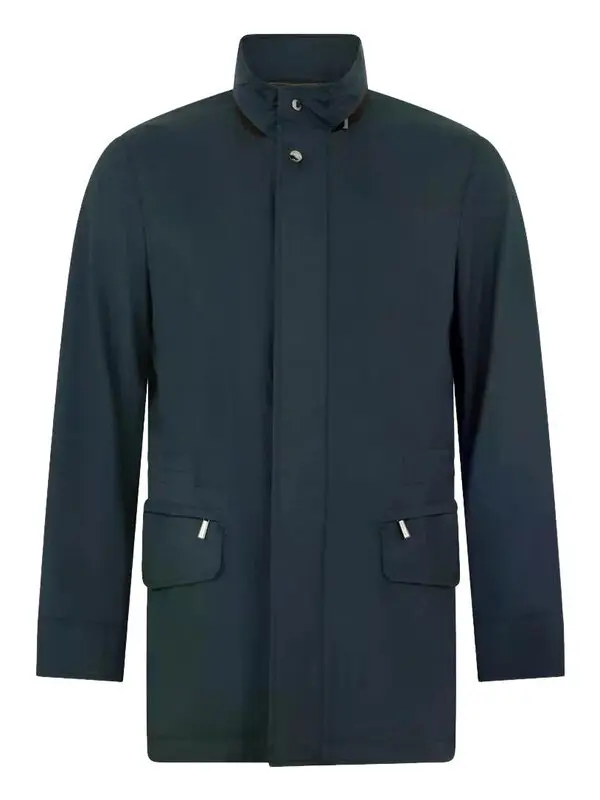 MOORER High-collar Padded Jacket - Blue