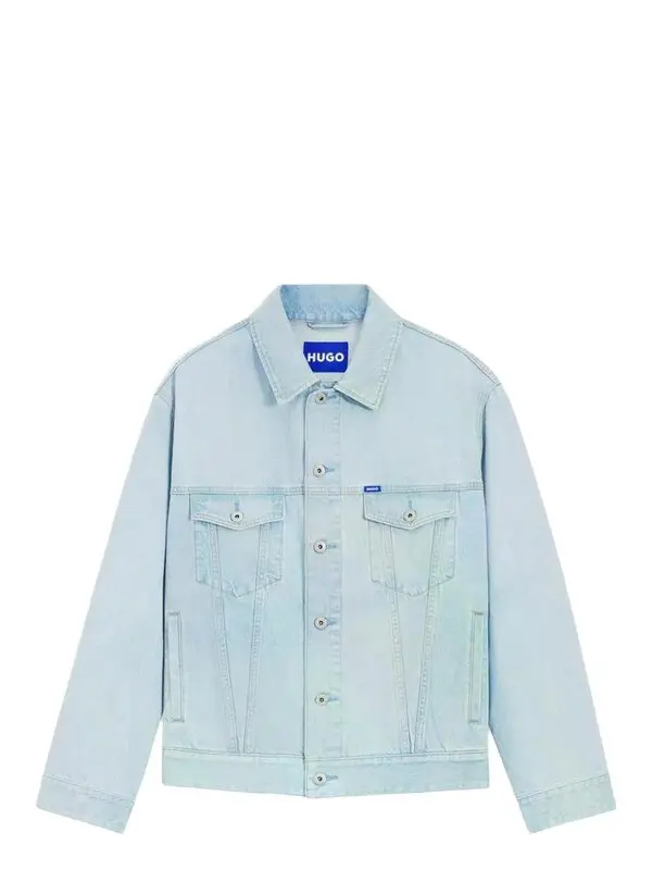 Hugo Buttoned-pockets Denim Jacket - Blue