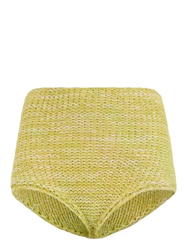 Fabiana Filippi Knitted Mini Shorts - Yellow