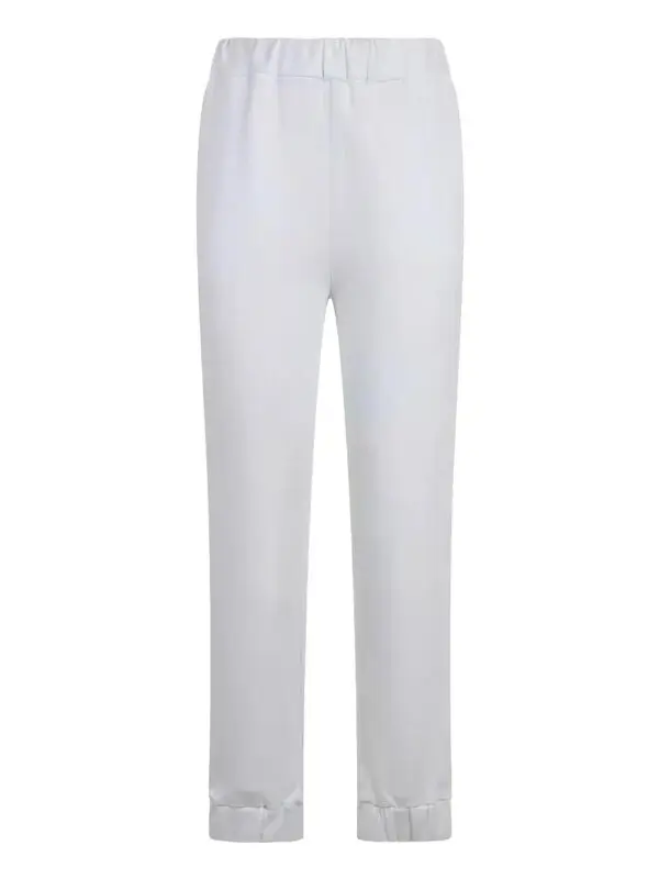 Fabiana Filippi Elasticated-waistband Straight Leg Trousers - White