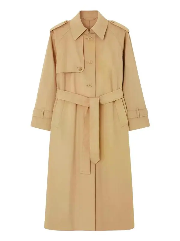 THE FRANKIE SHOP Buttoned Belted Coat - Neutrals