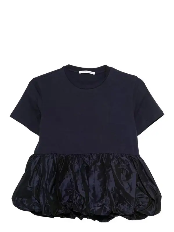 Cecilie Bahnsen Cooper Ruffled T-shirt - Blue