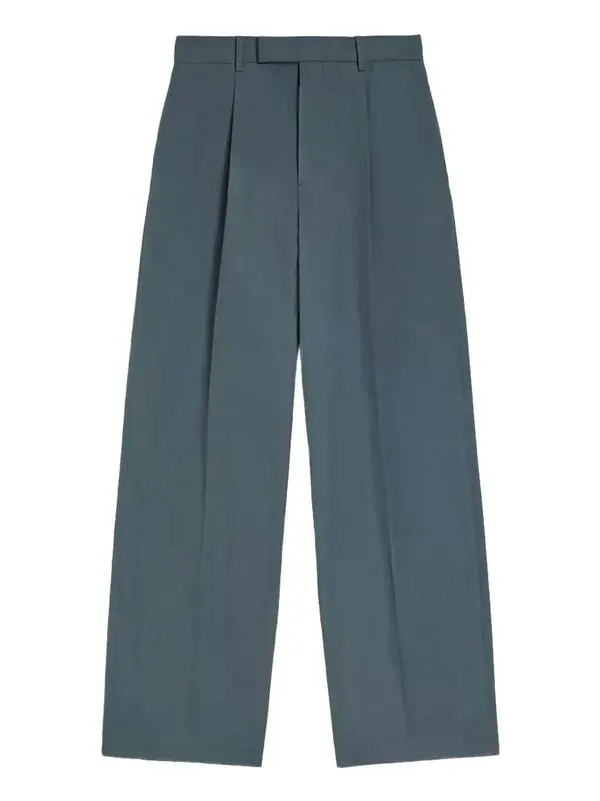 JIL SANDER Cotton Trousers - Blue