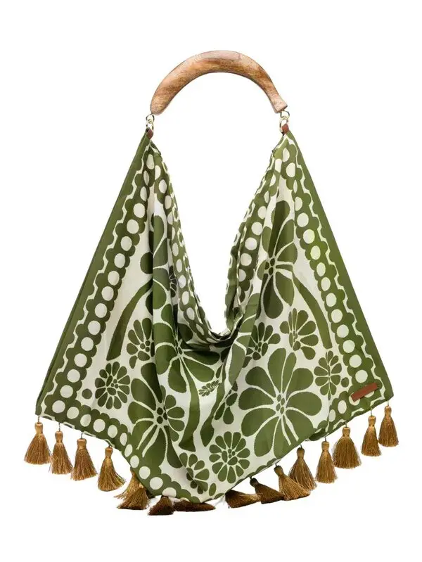 Farm Rio Floral-print Tote Bag - Green