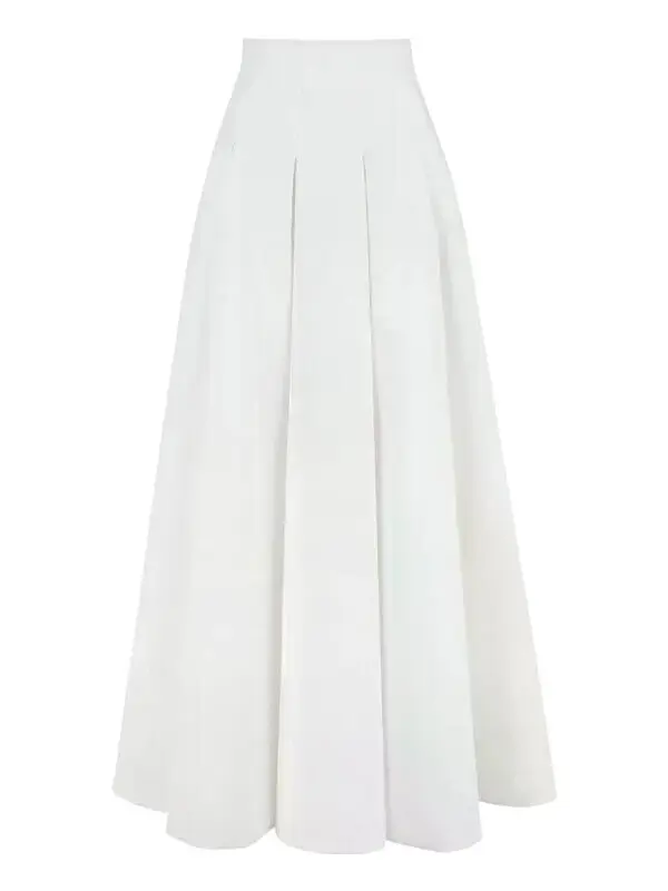 Acler Kelletsin Pleated Maxi Skirt - White
