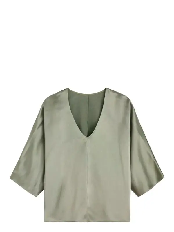 BY MALENE BIRGER V-neck Blouse - Green