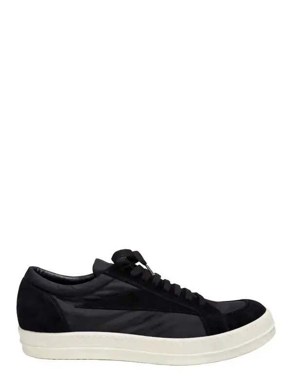 Rick Owens Panelled Low-top Sneakers - Black