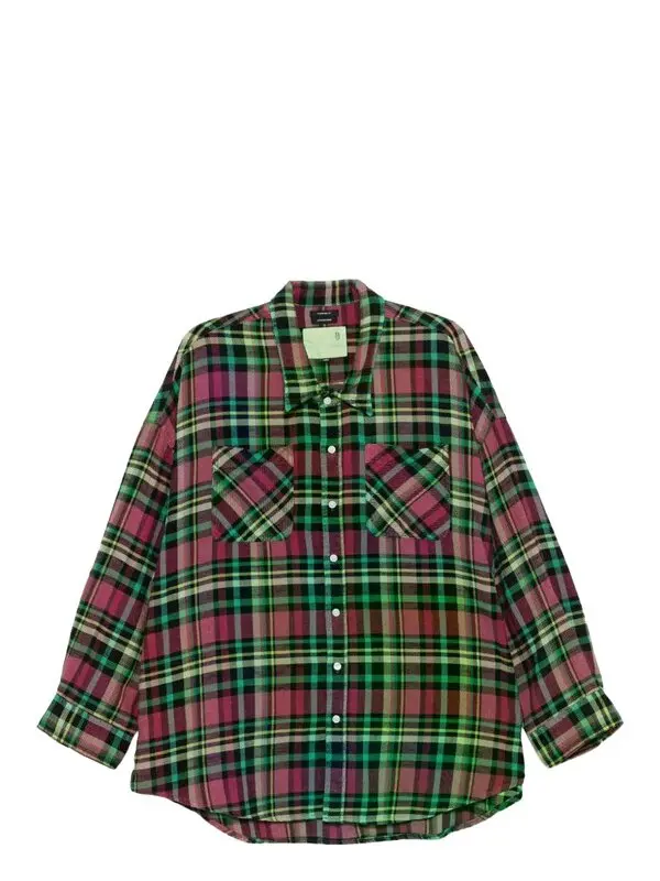 R13 Plaid Pocket Shirt - Pink