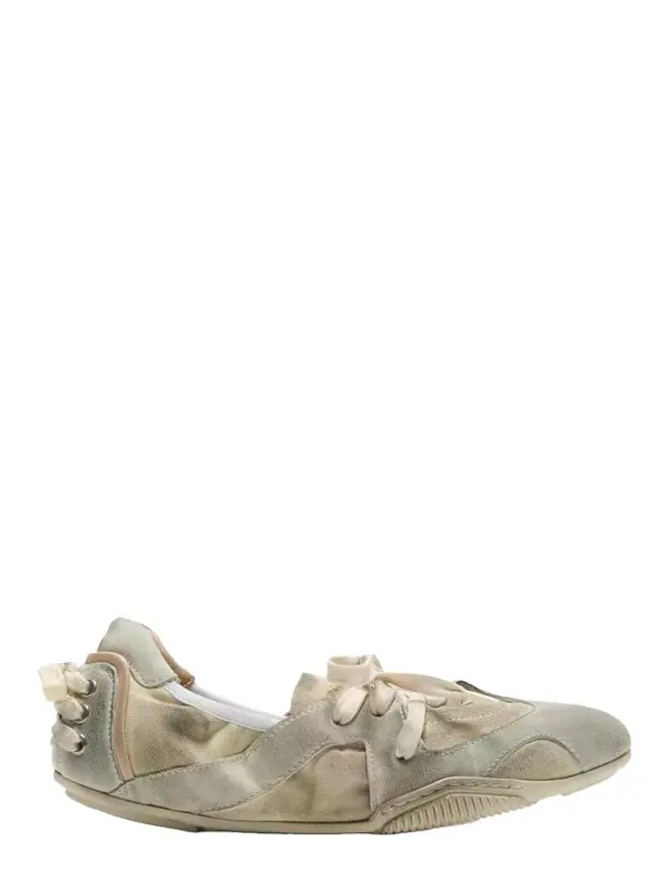 Acne Studios Laced Leather Sneakers - Grey