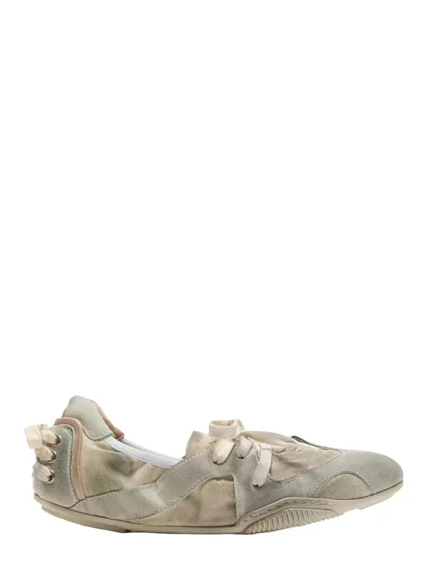 Acne Studios Laced Leather Sneakers - Grey