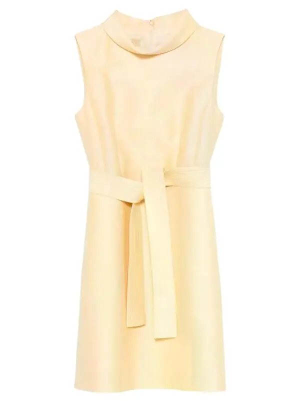 CURIEL High-neck Sleeveless Dress - Yellow