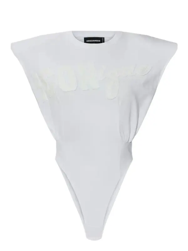 Dsquared2 Logo-embellishment Bodysuit - White