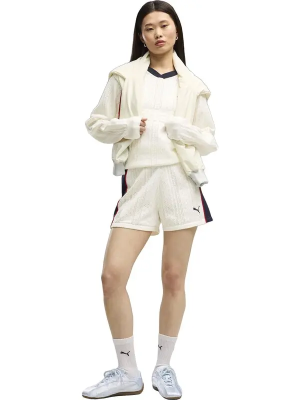 PUMA X Madhappy Pointelle Knit Shorts - White