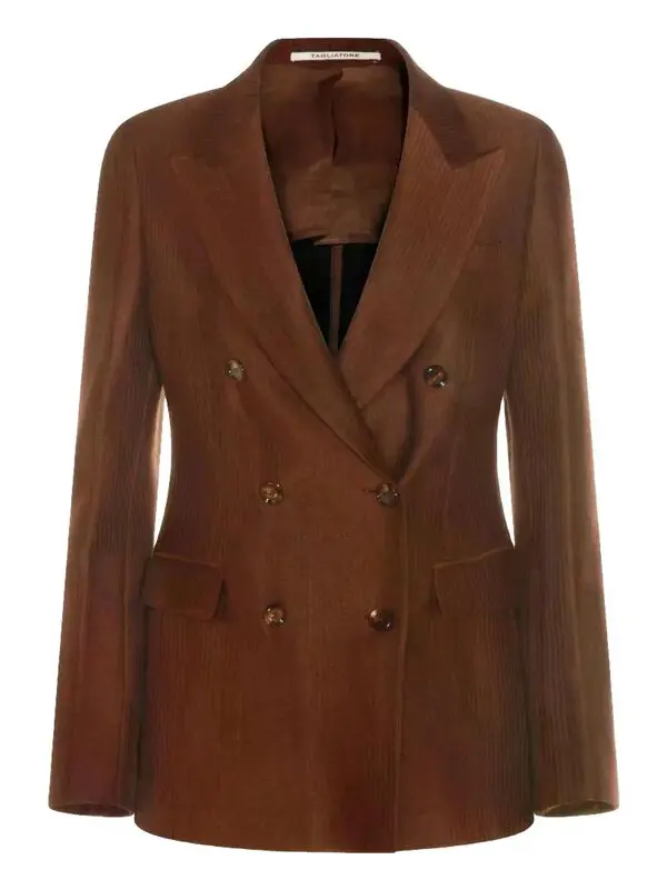 Tagliatore Parigi Buttoned Blazer - Brown