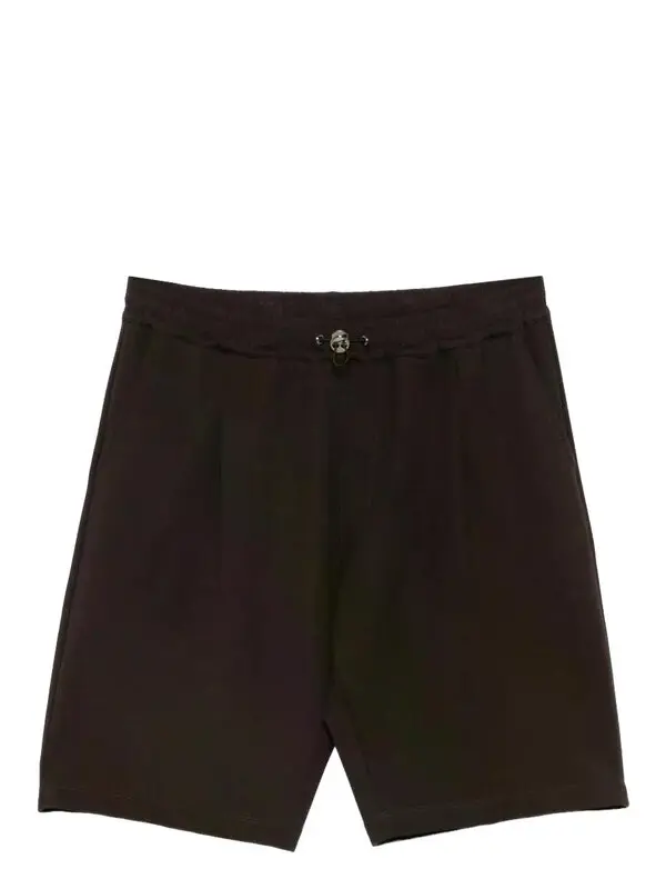 KIRED Pleated Knee-length Shorts - Brown