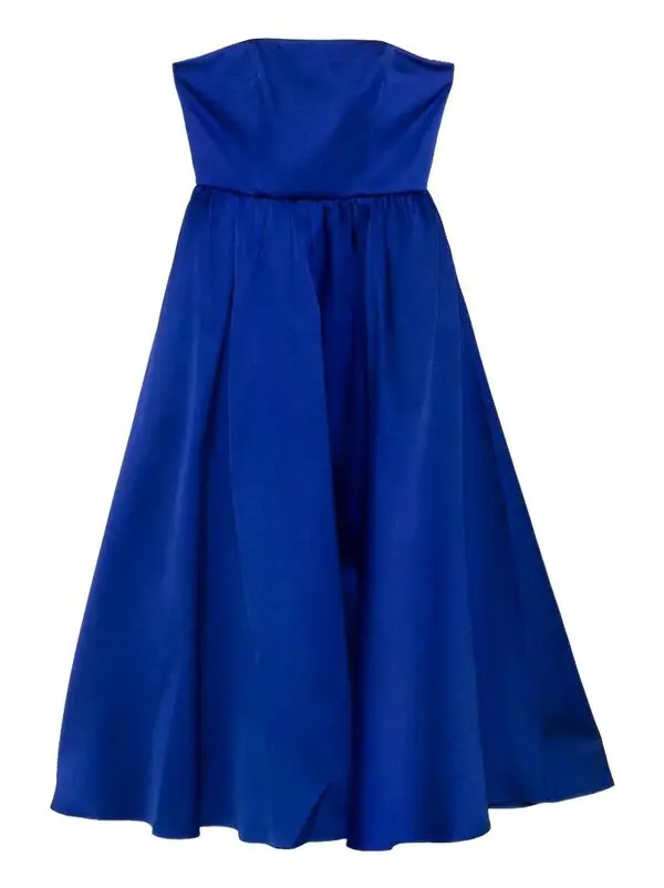 Roland Mouret Strapless A-line Dress - Blue