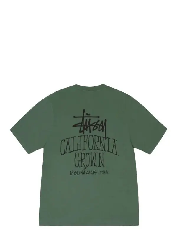 StÜssy Cali Grown Pigment Dyed Tee Shirt - Pine