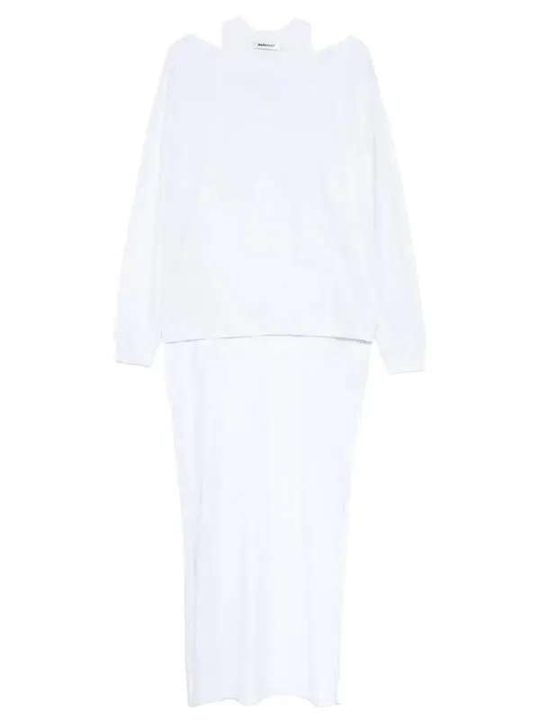 DARKPARK Milla Layered Sweater And Dress Set - White