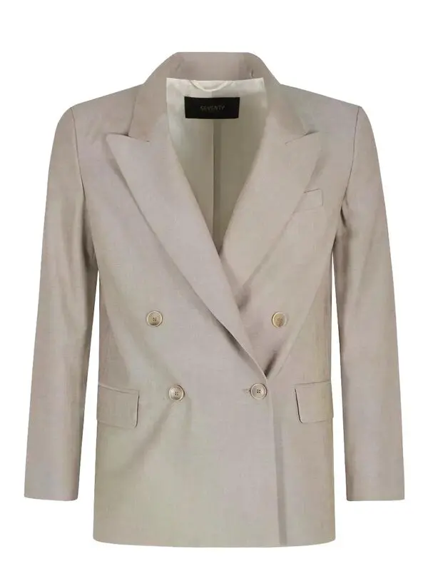 Seventy Double-breasted Blazer - Neutrals