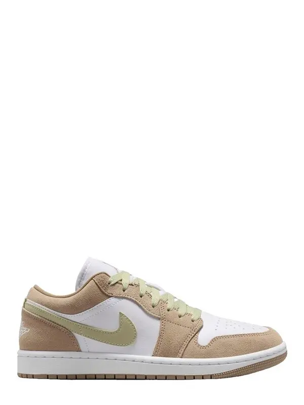 JORDAN 1 Low Sneakers - Khaki/olive Aura/sail