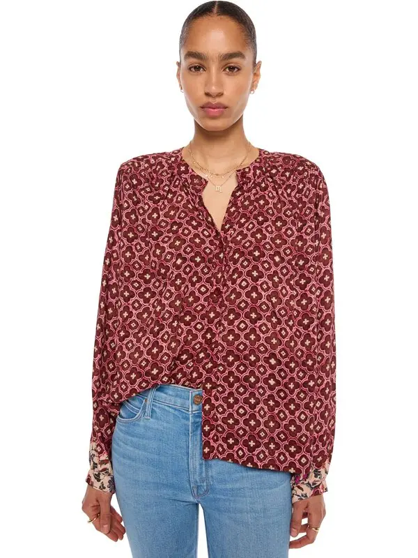 Natalie Martin Tolan Mosaic Spice Shirt - Red