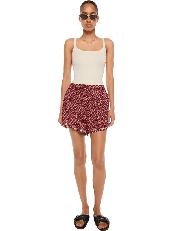 Natalie Martin Jasper Printed Shorts - Red