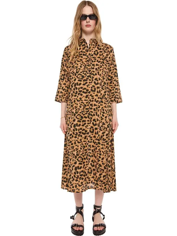 Natalie Martin Isobel Print Maxi Dress - Leopard