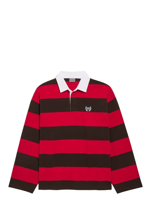 Balenciaga Longsleeve Polo - Brown