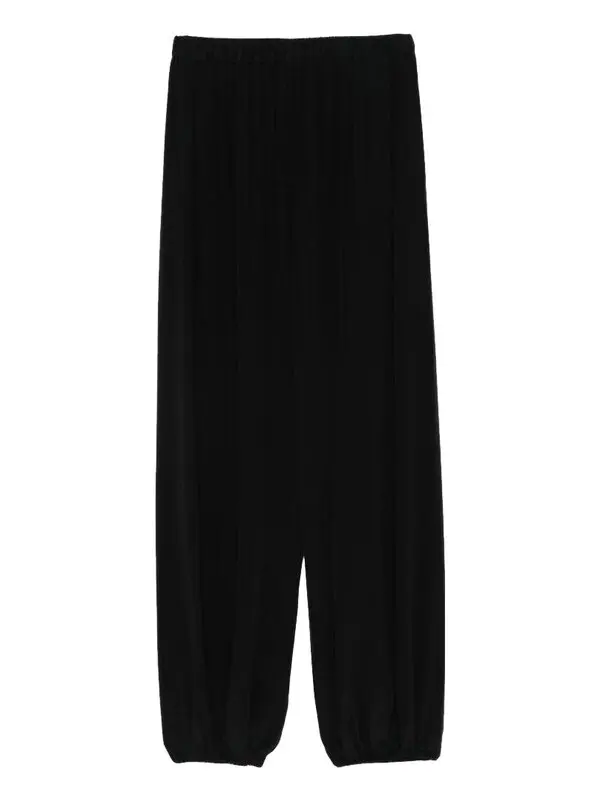 ALYSI Silk Balloon Trousers - Black