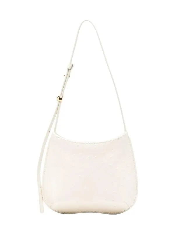 Jacquemus Le Petit Bisou Leather Shoulder Bag - White