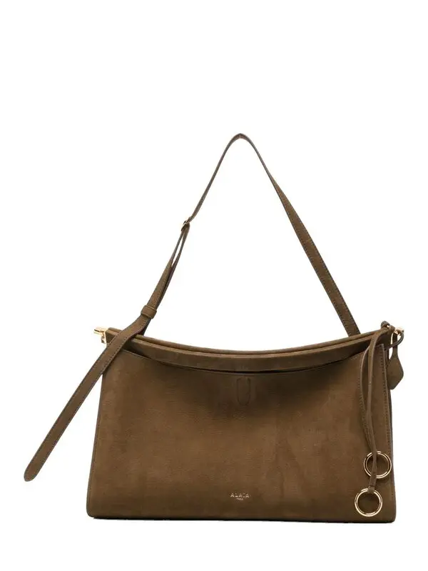 Alaïa Pocket 35 Leather Shoulder Bag - Green
