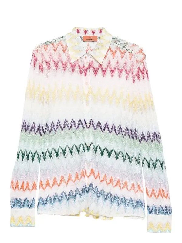 Missoni Zig Zag Print Shirt - White