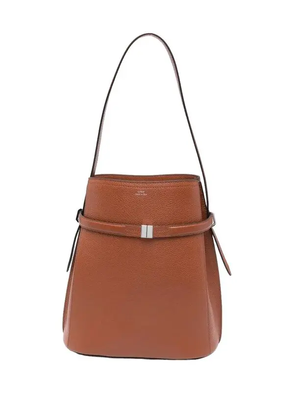TOTEME Leather Bucket Bag - Brown