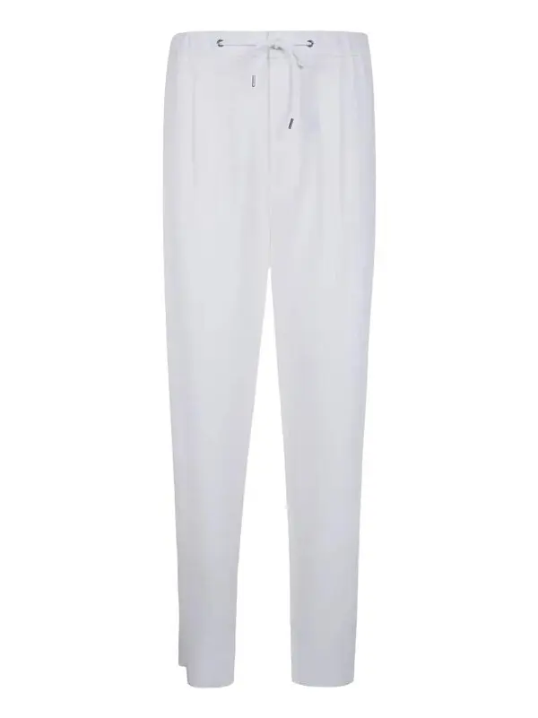Giorgio Armani Barrel Wide Leg Trousers - White