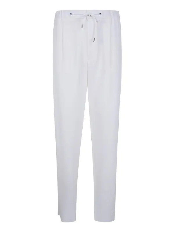 Giorgio Armani Barrel Wide Leg Trousers - White
