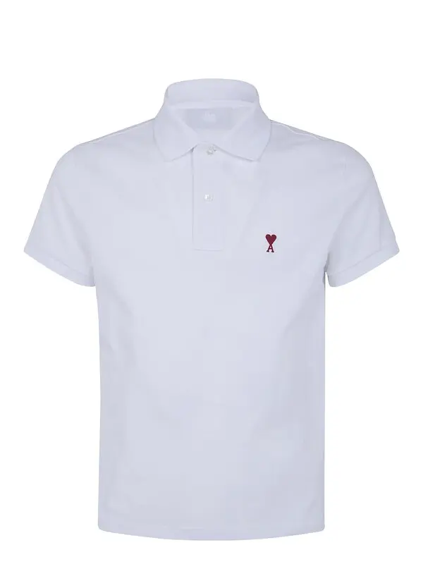 Ami De Coeur" Polo Shirt - White