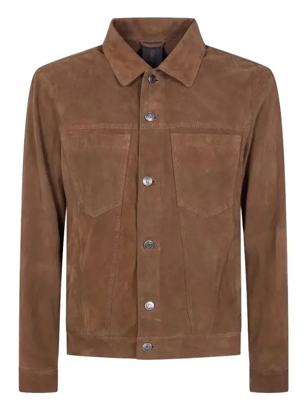 GIORGIO BRATO Leather Jacket - Brown