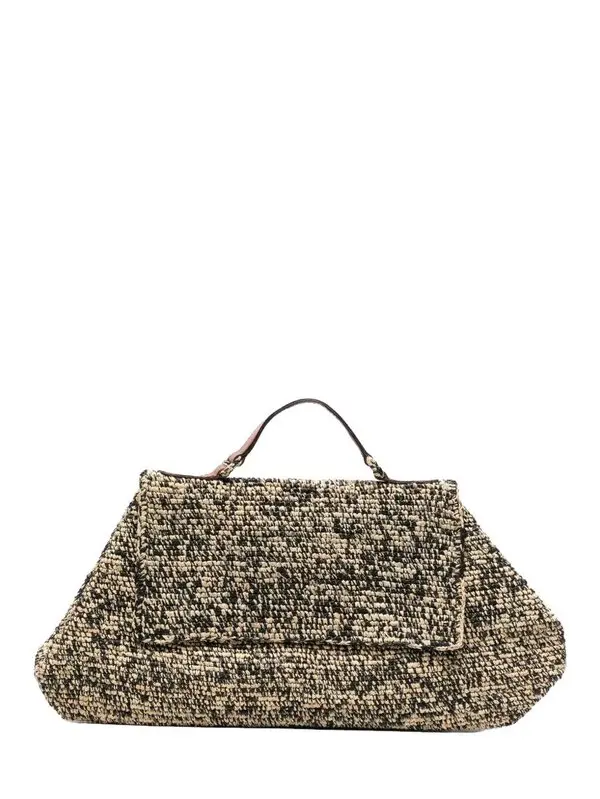 IBELIV Lahady Raffia Satchel & Cross Body Bag - Green