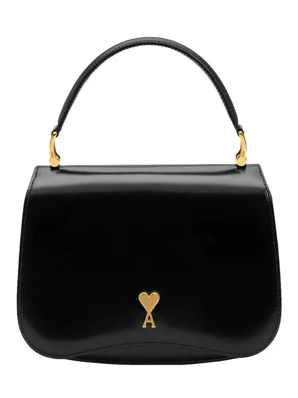Ami Top Handle "paris Paris" Bag - Black