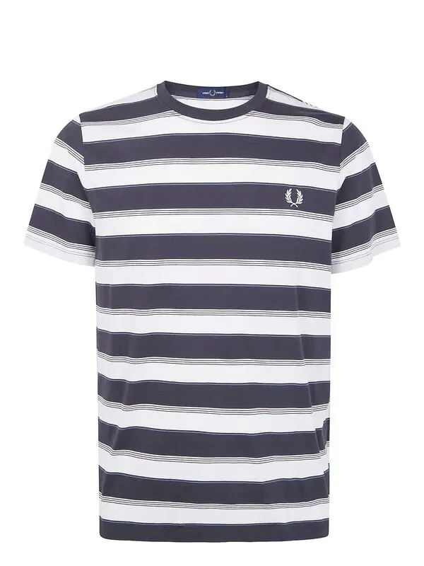 Fred Perry Fine Stripe T-shirt - Gray