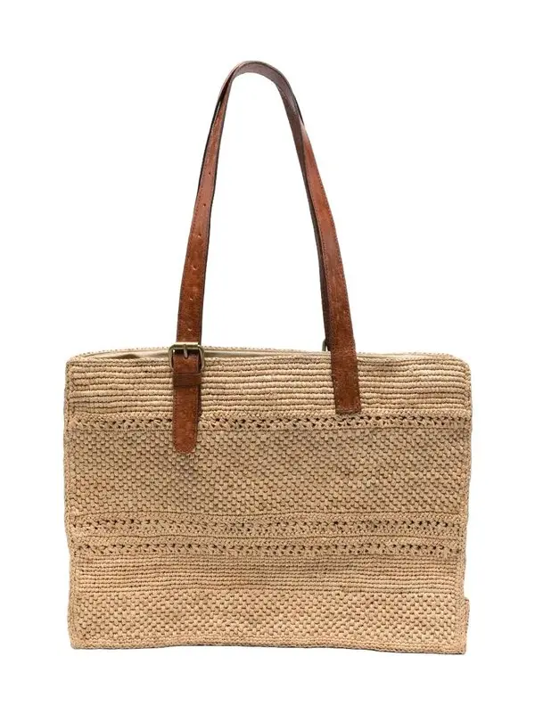 IBELIV Nomade Raffia Shoulder Bag - Beige