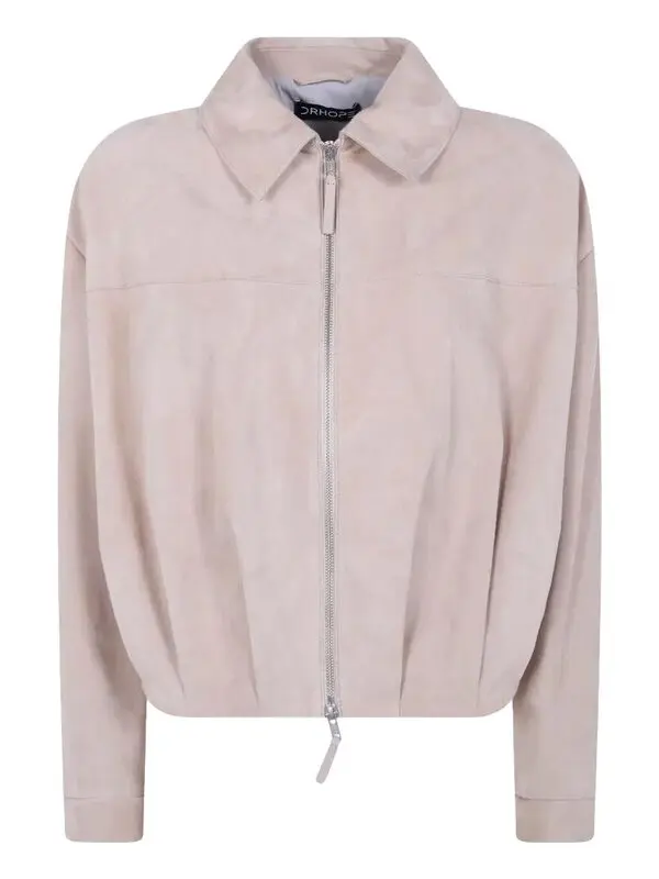 DRHOPE Suede Bomber - Beige