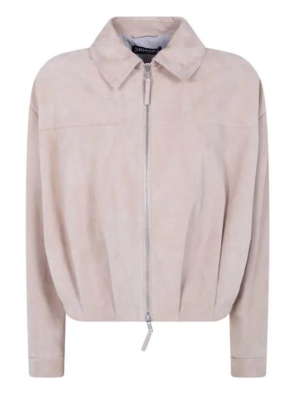 DRHOPE Suede Bomber - Beige